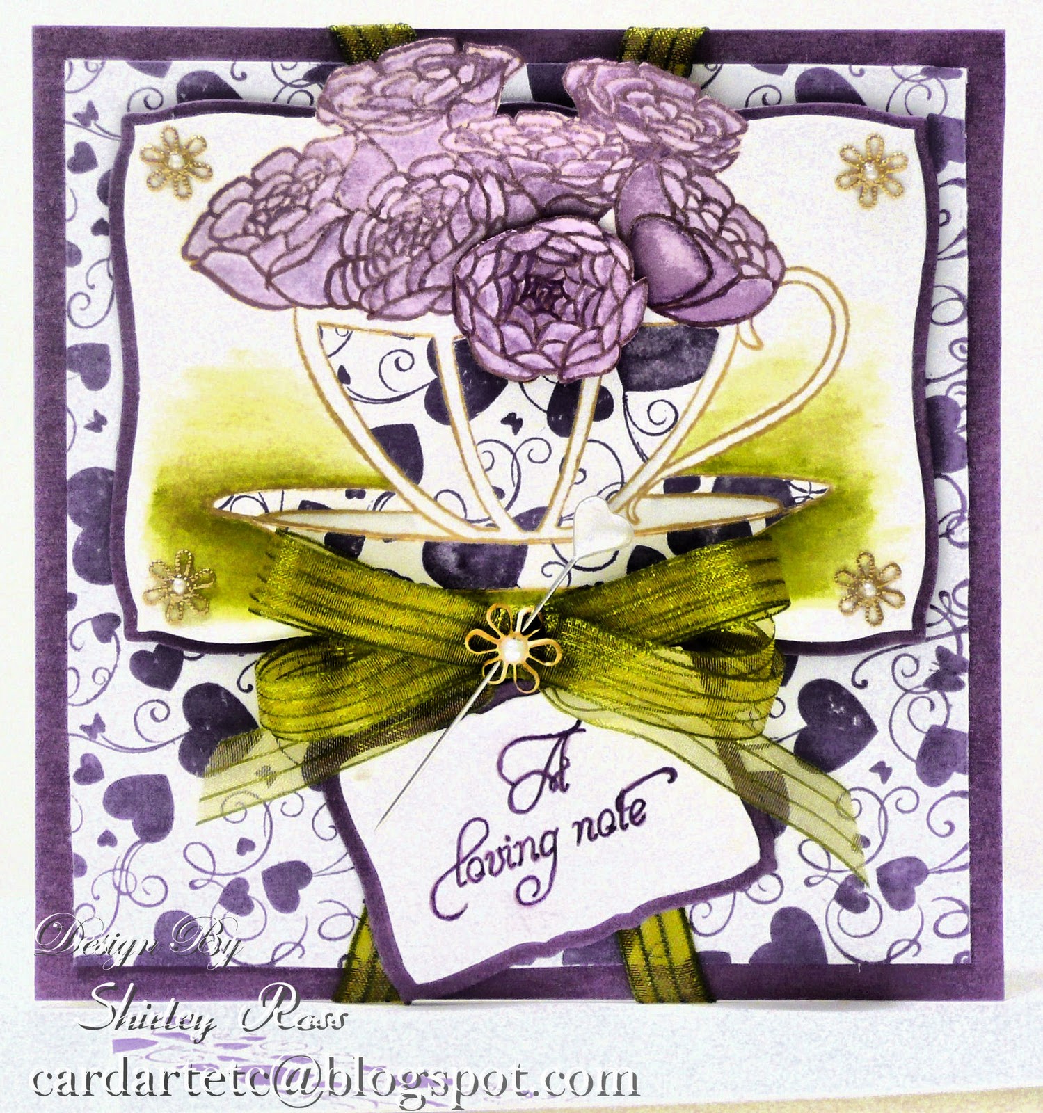 Card Art, Etc.: Well, I'm Back And It's The Color Purple