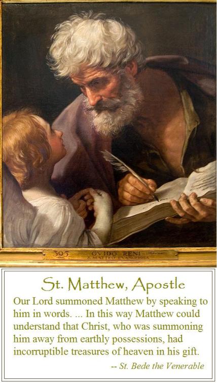 Hilltop Farm: Feast Day: St. Matthew, Apostle