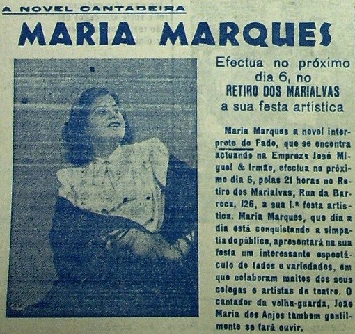 fadocravo: MARIA MARQUES - "Contradição"