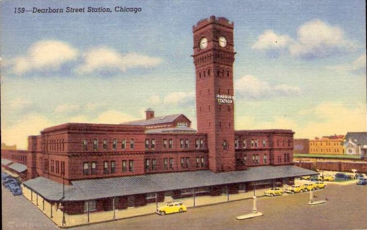Towns and Nature: Chicago, IL Depot: 1885 Dearborn Station