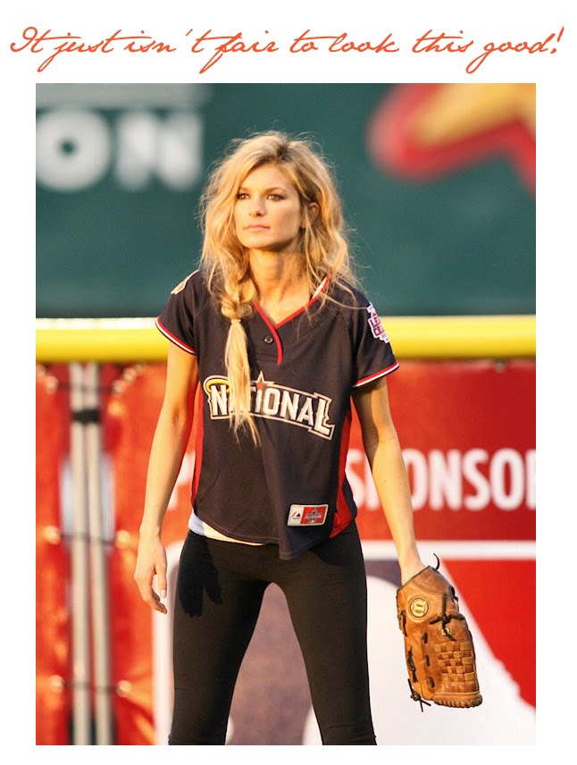 Marisa Miller in messy perfection even on the softball field! – Emily ...