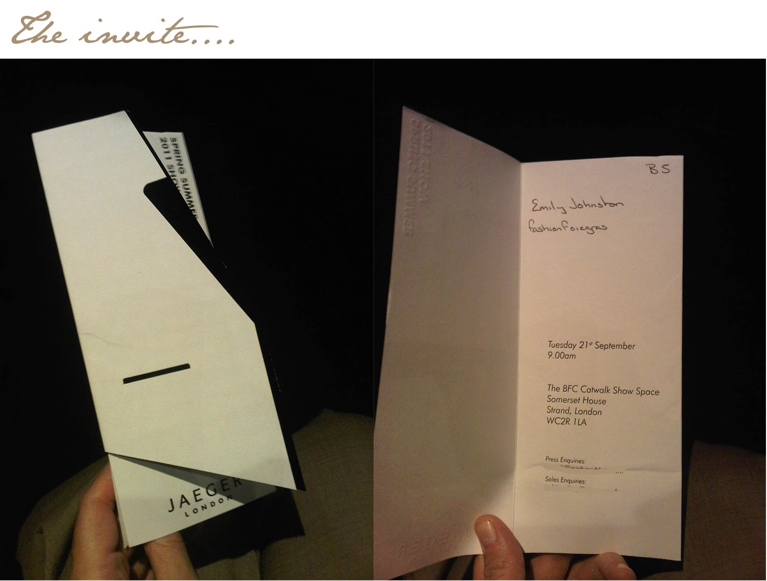 Jaeger Spring Summer 2011 – Emily Jane Johnston