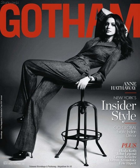 Anne Hathaway covers Gotham Magazine December 2010 - Emily Jane Johnston