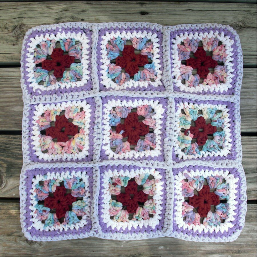 Debs Crochet: My Crochet Today Recycled Trivet / Pet Mat / Hot Pad