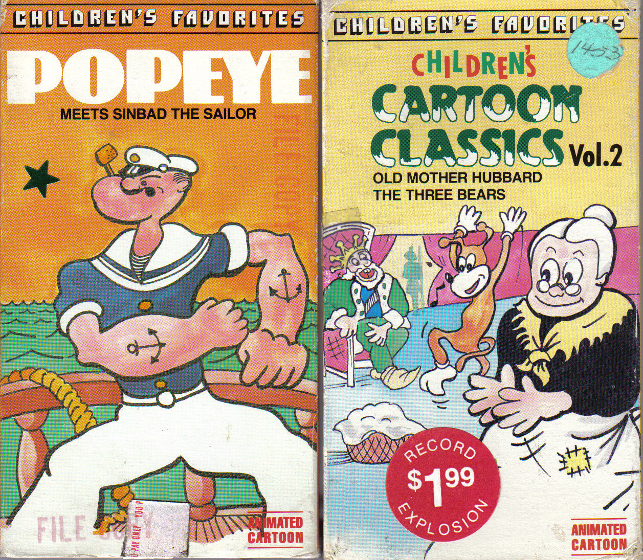 RAZORWIRE PICTURES: Worst Cartoon VHS covers