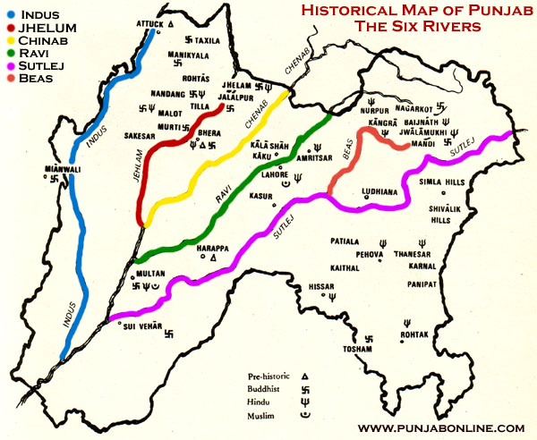 About Punjab: Rivers of Punjab