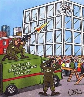 Funny Collection: English Cartoon: Suicide Prevention Squad