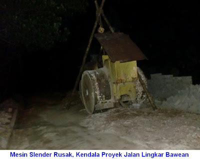 Hujan Dan Rusak Slender Kendala Proyek Jalan | Media Bawean