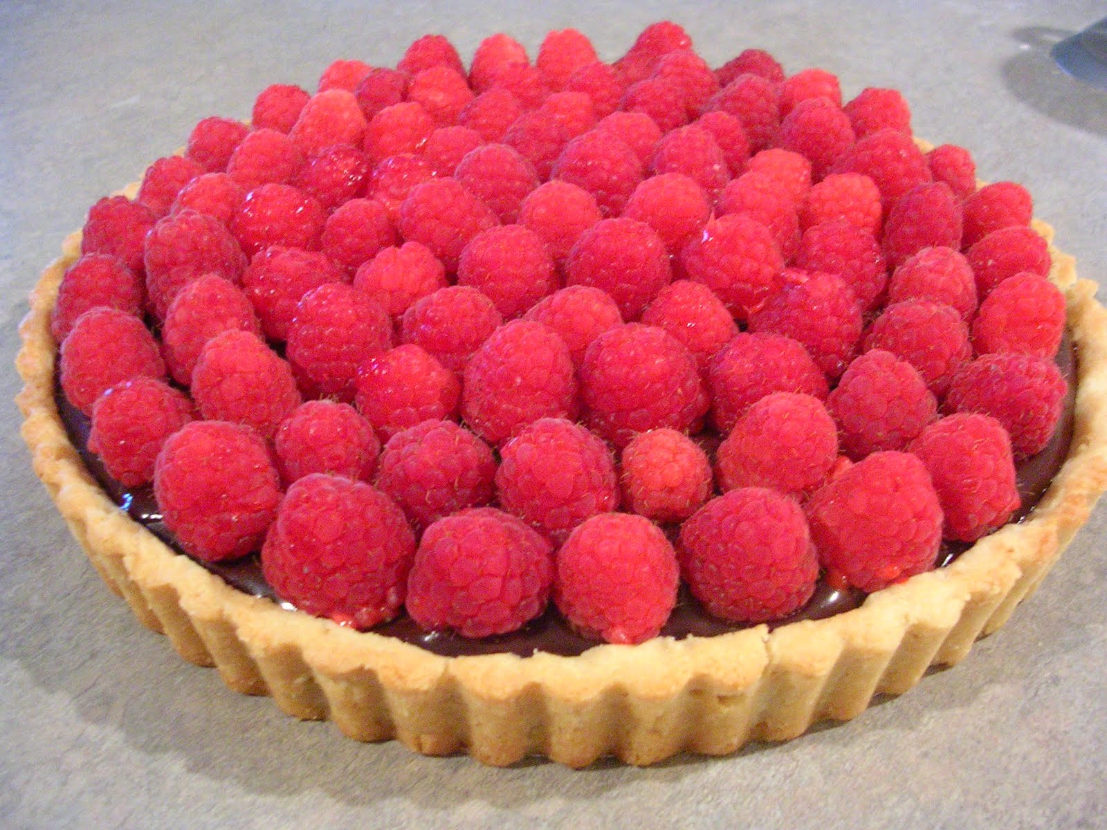 The Busty Baker: Chocolate Raspberry Tart