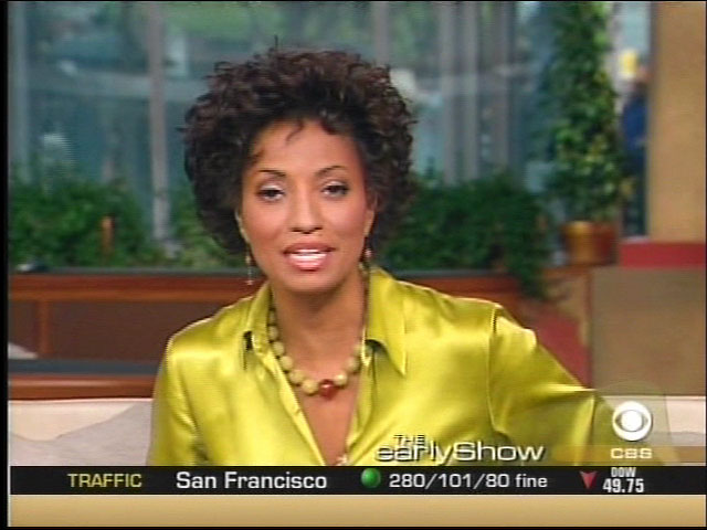 Ladies in Satin Blouses: rene syler - yellow satin blouse