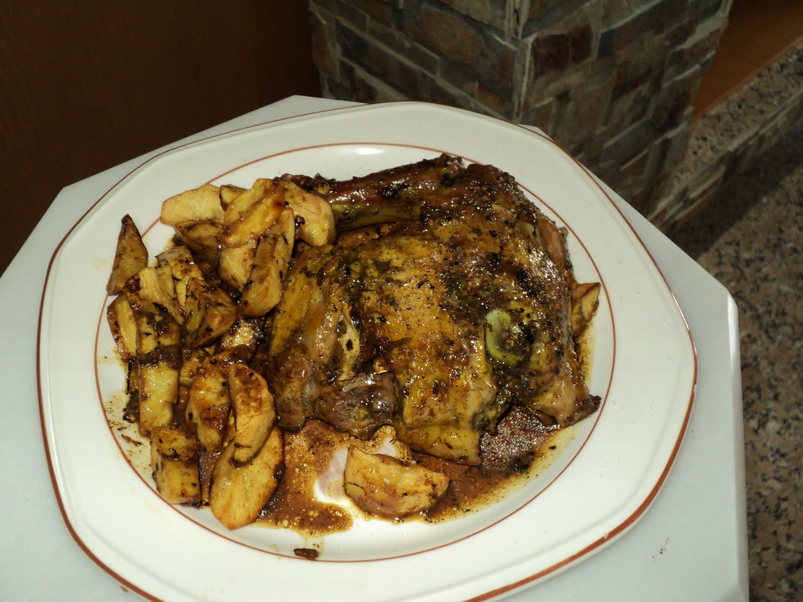 COCINAR PARA LOS MIOS: CHOTO AL HORNO CON PATATAS