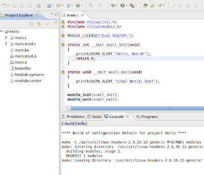 Streaming Media and RTOS: Compile Device Driver using Eclipse
