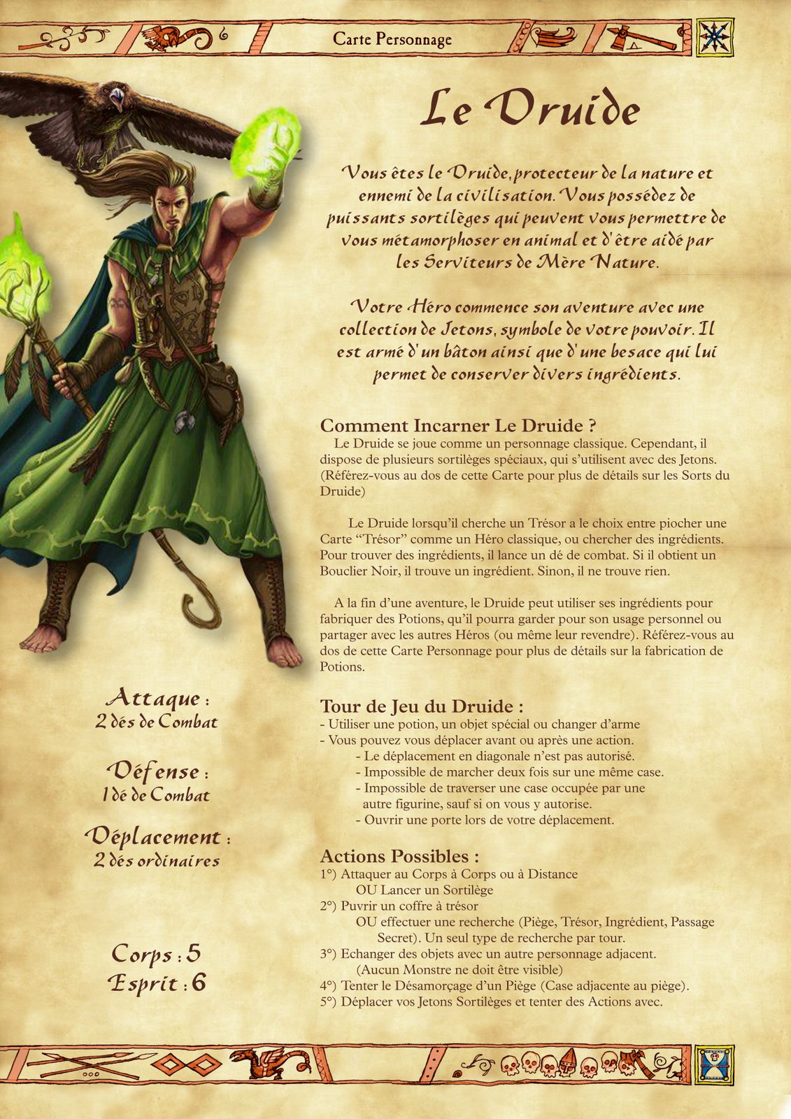 HEROQUEST REMASTER: NOUVEAU PERSONNAGE, CARTE PERSONNAGE HEROQUEST, Le ...