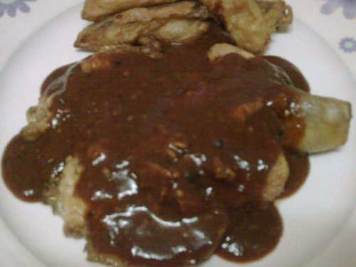 Chicken Chop & Black Pepper Sos