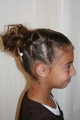 Hair Today: Star part puffy braids