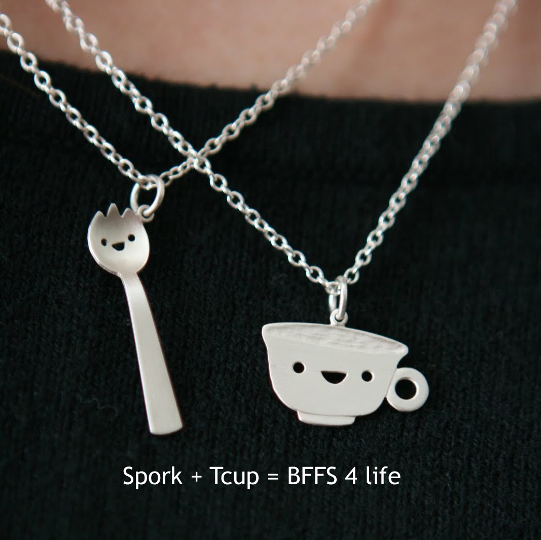Must-share Etsy Finds: Spork & Teacup sterling silver necklaces from ...