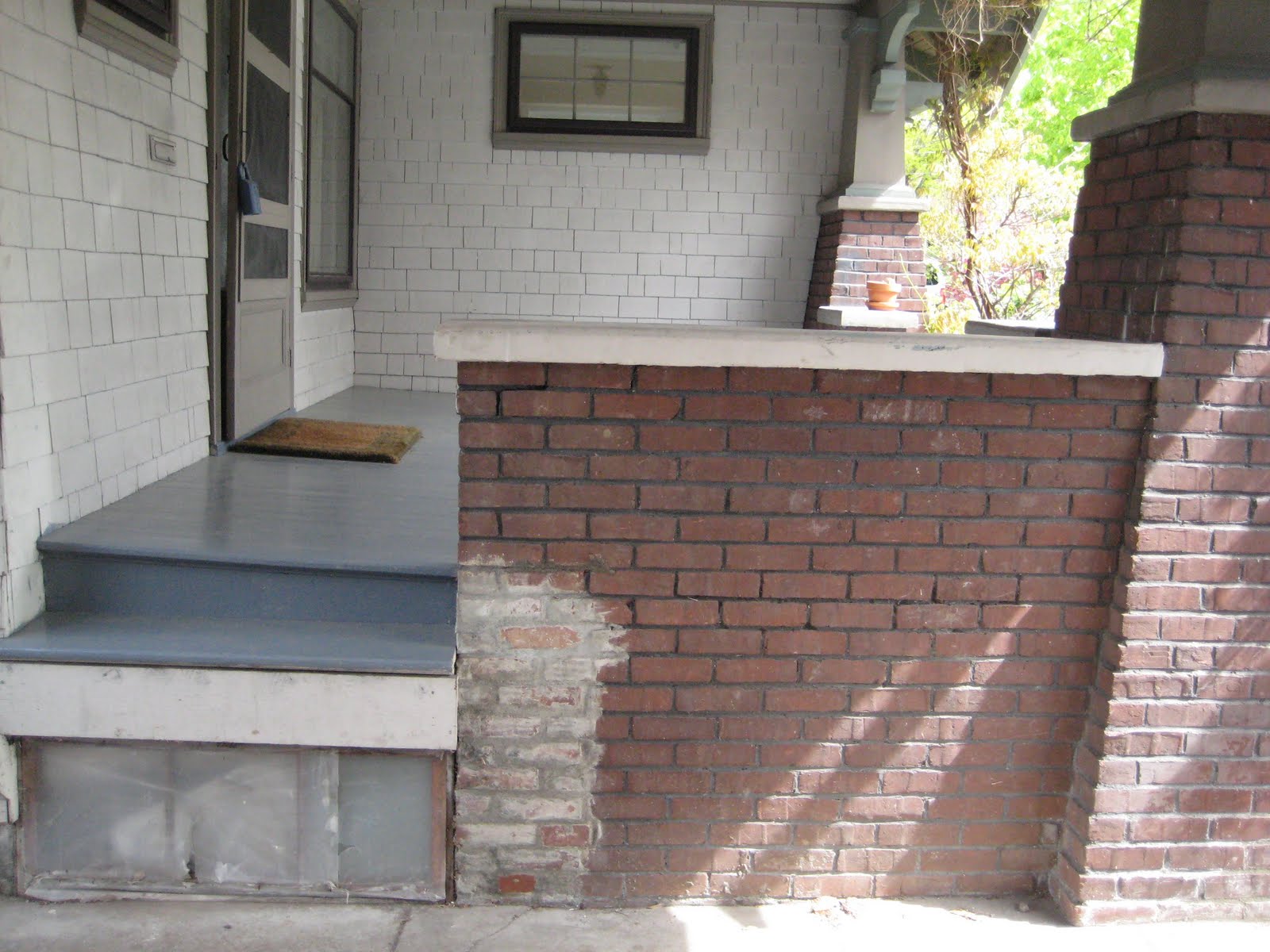 Laurelhurst Craftsman Bungalow: Bad Masonry Fix Patched