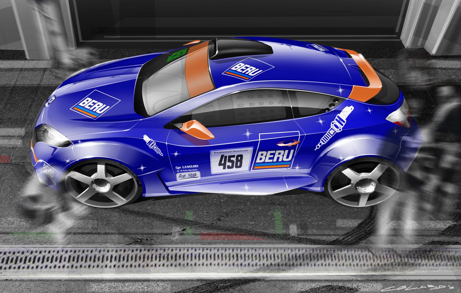 Landspeed Blog: Daily sketch - DTi Racing