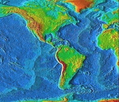Geografía e historia de América: Relieve de América