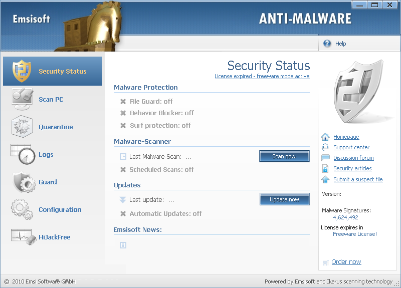 Prime Software: Emsisoft Anti-Malware 5.0.0.84