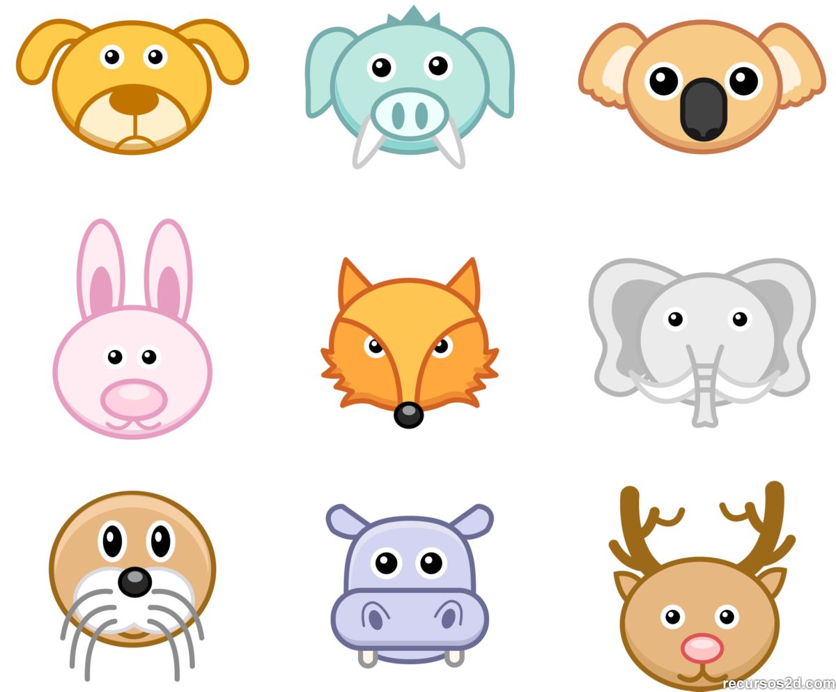 iconos de animales en vector (Animal Vector Icons) | Recursos 2D
