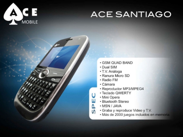 Celulares Ace Mobile con 6 meses de garantia: SANTIAGO