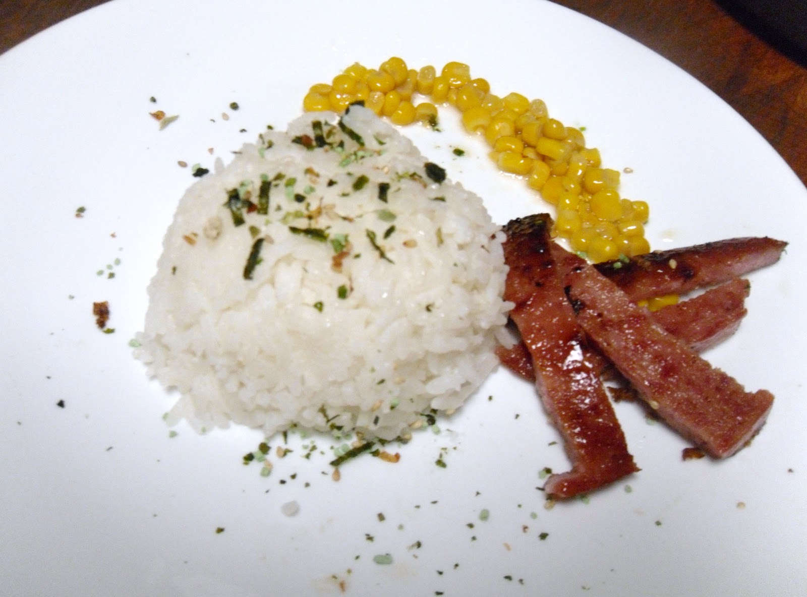 The Polynesian Kitchen: Spam & Furikake Rice w/ Corn