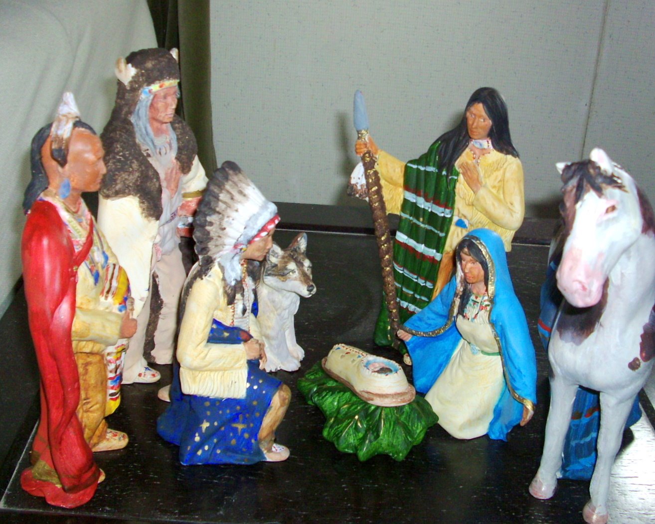 Needle Felted Art by Robin Joy Andreae: Native American Nativity
