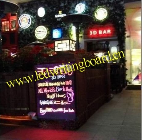 LED writing board: Personalized led writing board/led sparkle board