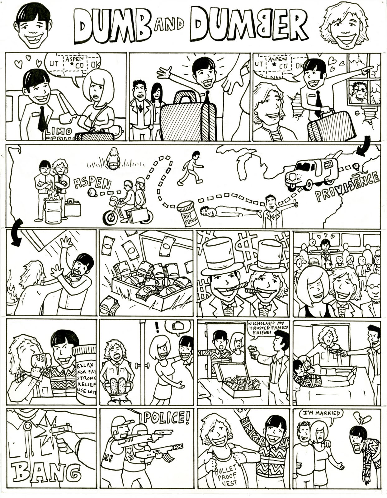 Mind of Mitchell: Dumb and Dumber Comic Strip