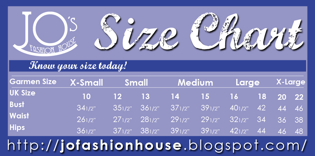 Clothing Size Chart