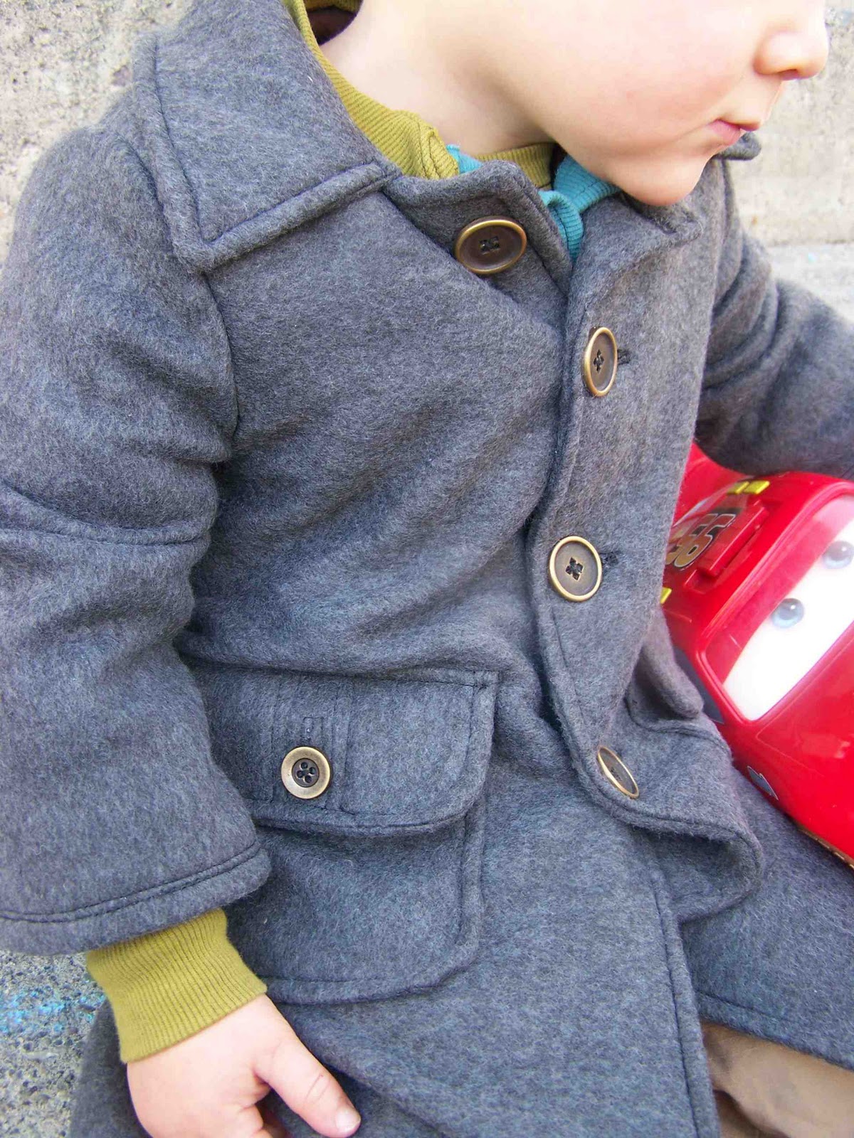 Made by Me. Shared with you.: Toddler's Fleece Dress Coat: Simplicity 2526