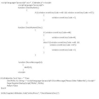 .Net Programming Code Samples