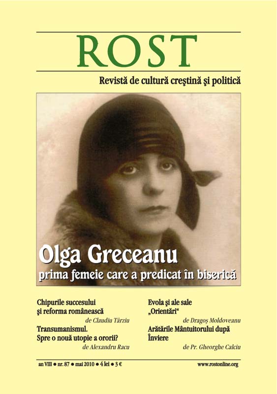 Revista Rost despre marea pictorita Olga Greceanu - Dan Tanasa ...