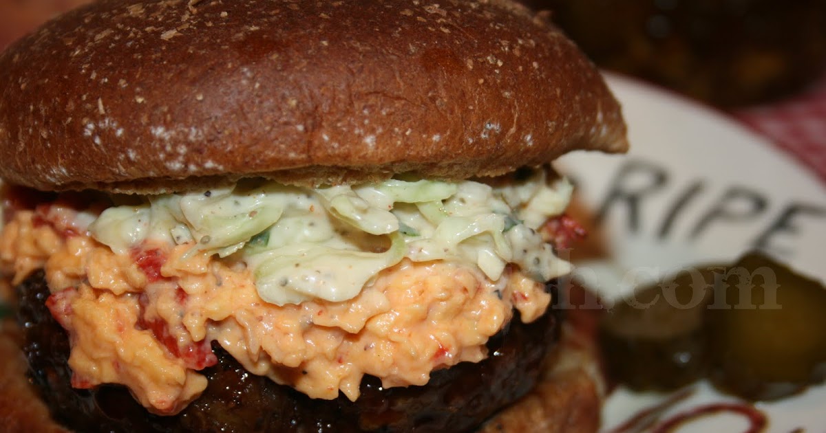 Deep South Dish: Grilled Pimento Cheese Turkey Burger with POM Coca ...