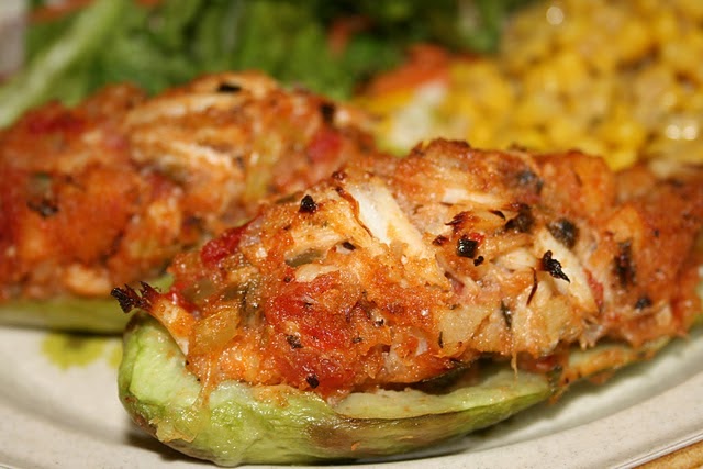 Deep South Dish: Shrimp and Crab Stuffed Mirlitons (Chayote Squash)