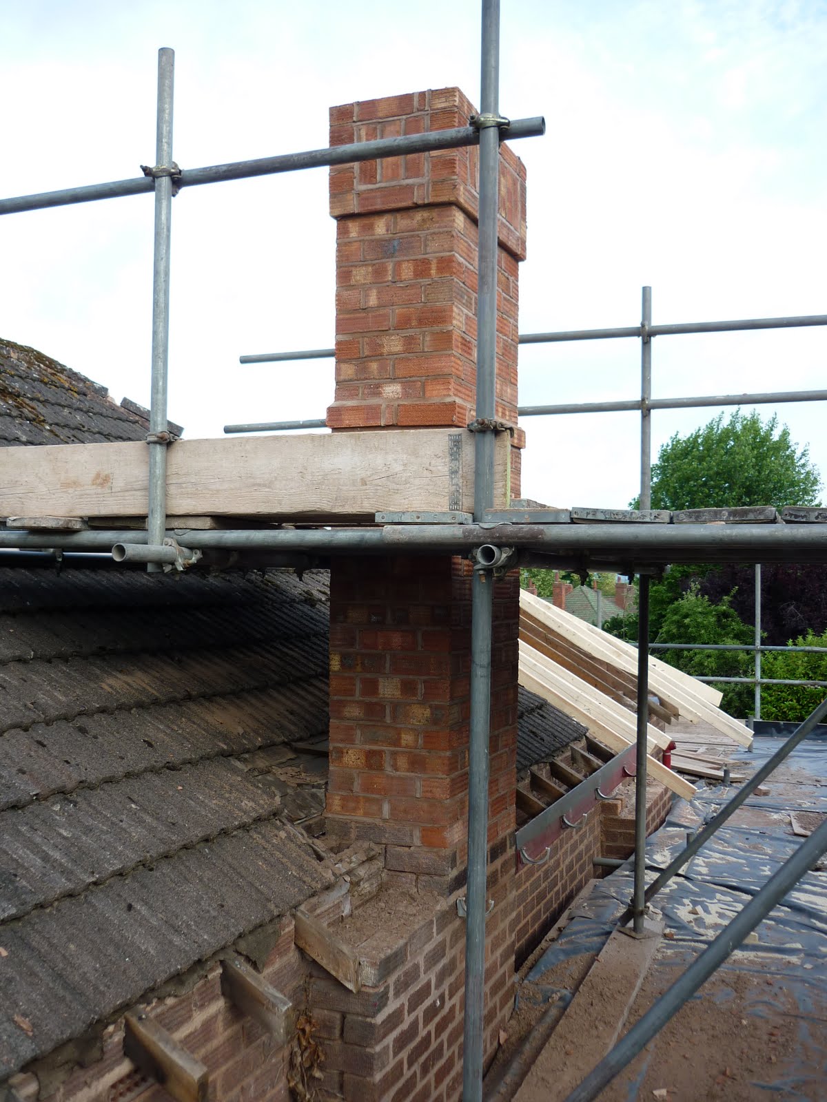 Hillside Renovation: 16. Chimneys