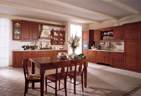 Interiors: Italian Style Wooden Kitchen Designs