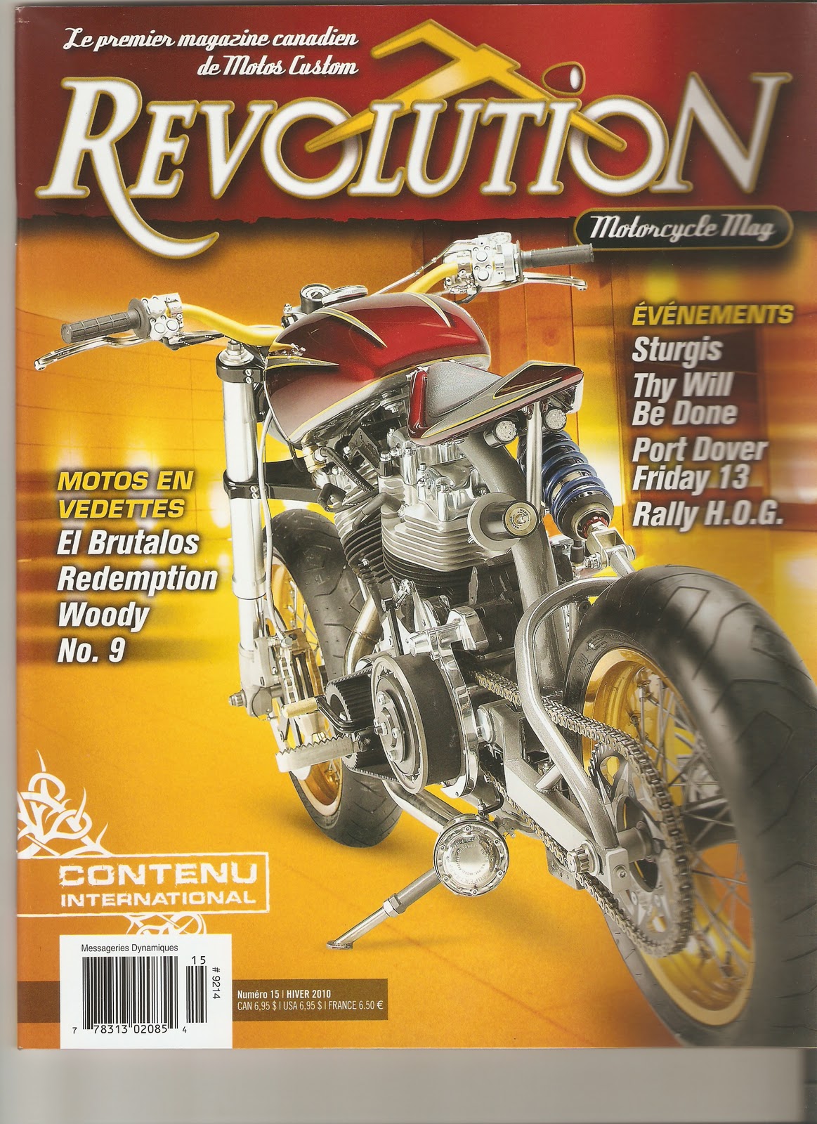 Roquechop Design: my bike on the cover of revolution motorcycle magazine!