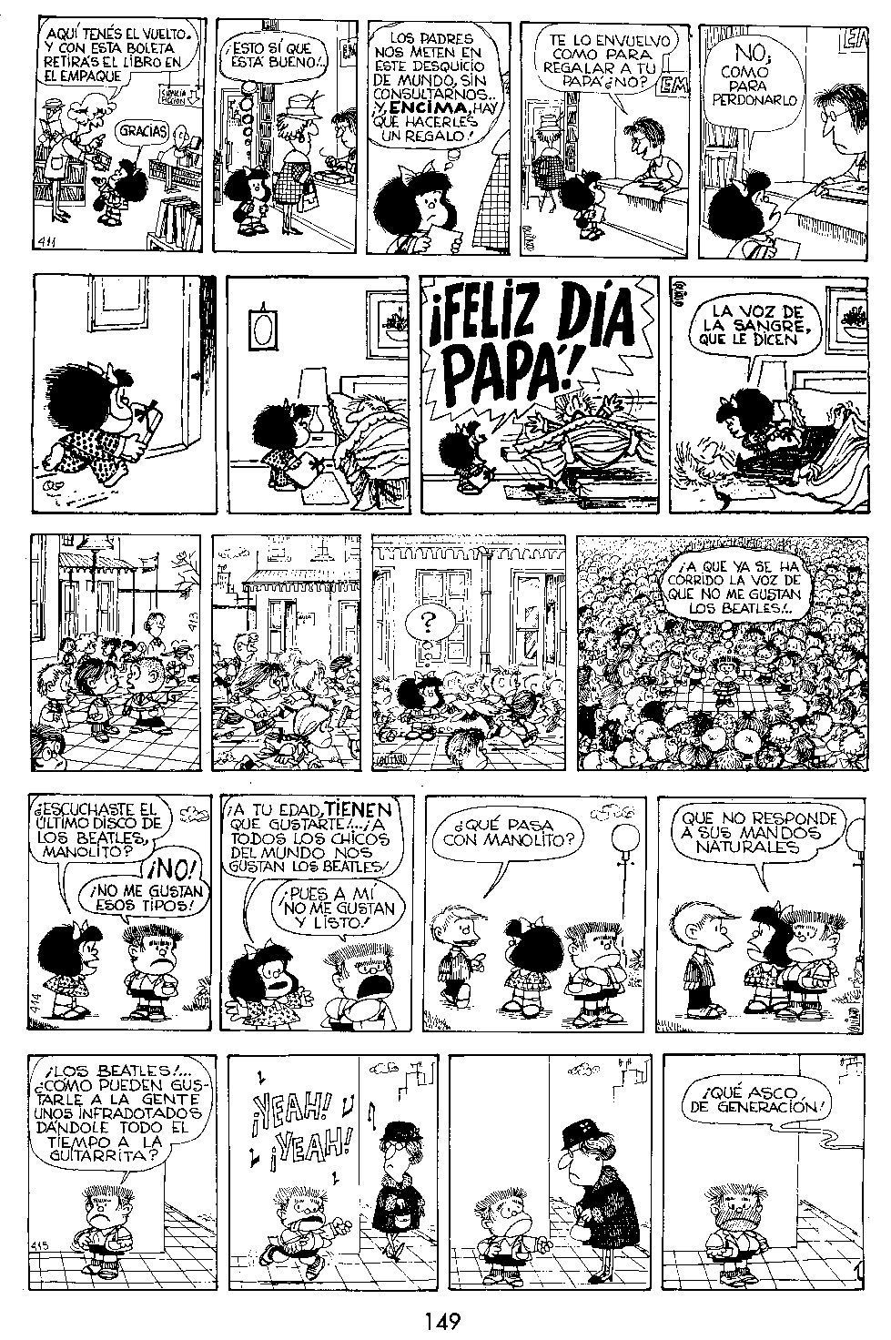 Instituto Carolina Estrada de Martinez: chistes de Mafalda