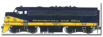 Andy Fletcher Blog-: Chesapeake & Ohio F7 at Huntington, WV