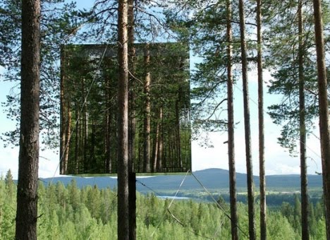 AJORBAHMAN'S COLLECTION: Almost invisible mirrored tree house built in ...
