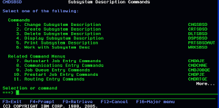 Howto and Tools for AS/400 iSeries IBMi: Utilizar los menus de ayuda