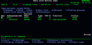 Howto and Tools for AS/400 iSeries IBMi: Uso del mandato WRKACTJOB