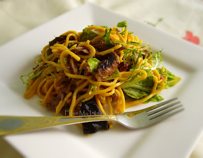 teriyaki beef noodle salad - Lisa's Lemony Kitchen