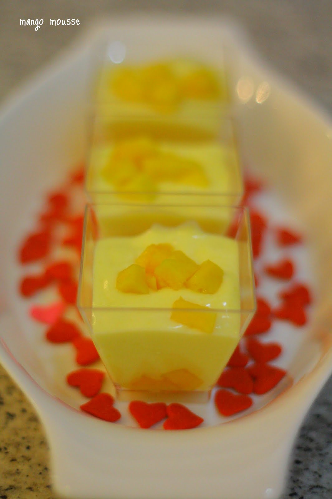 In Love With Baking: Mango Mousse Cups