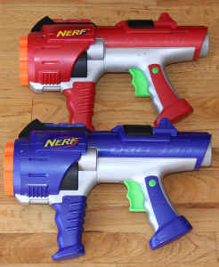 New Nerf Guns: Nerf Dart Tag Hyperfire. New design and new box.