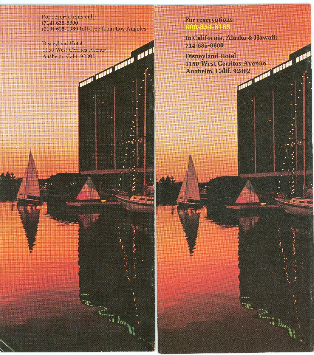 The Original Disneyland Hotel: Brochure Deviations: 1970 Brochure