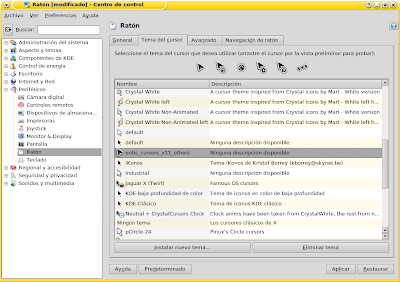 UsuarioDebian: Cursores, punteros nuevos en Debian