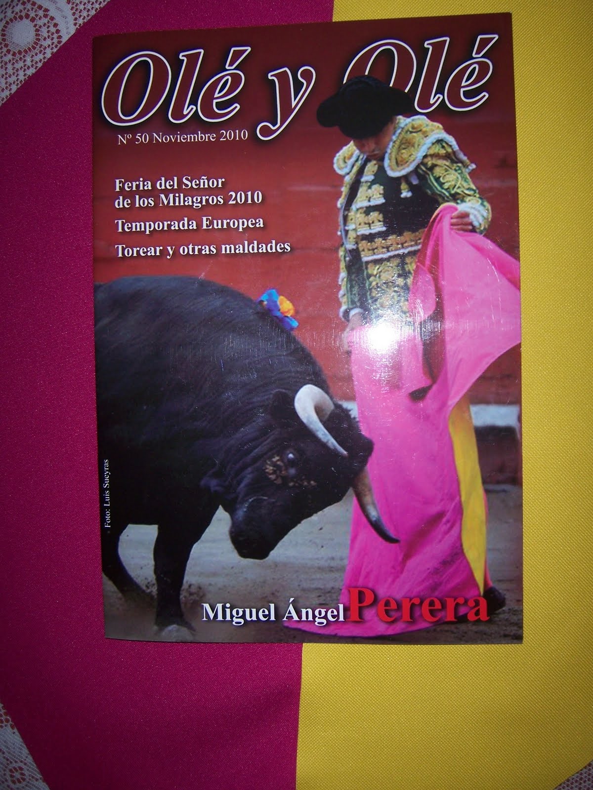 sastreria taurina lizi: estamos en la revista taurina OLE Y OLE de ...